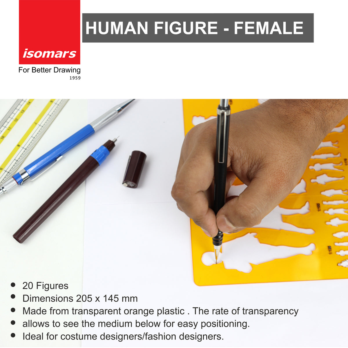 Human Figure Template - Female – Touch of Art & Craft Materials