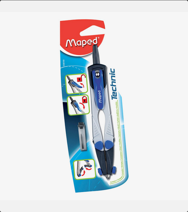 Maped Technic Compass Blue – Touch of Art & Craft Materials